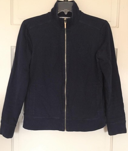 RALPH LAUREN Vintage Cotton Zip UP Jacket Reverse to Navy & White ...