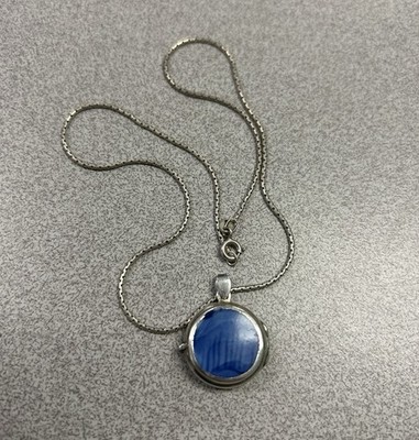 Vintage Sterling Silver Locket 925 Silver Stamped Pendant And 16” Chain ...