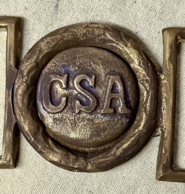 CIVIL WAR CONFEDERATE CSA SOUTHERN 2-PIECE BELT BUCKLE | eBay