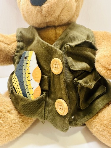 Build-A-Bear Brown Tan Kangaroo Plush Stuffed Animal 12” Fishing Vest ...
