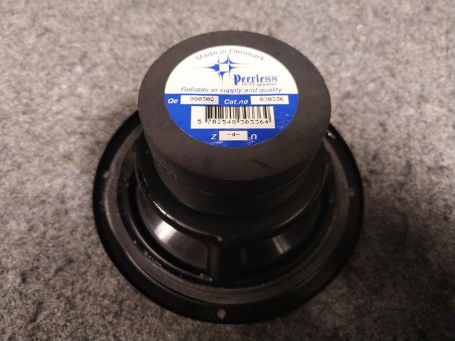 Peerless 830336 Midrange Speaker Made in Demark Mid Range 4 Ohm for ...