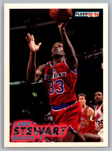 Larry Stewart 1993-94 Fleer BASKETBALL #220 Washington Bullets | eBay