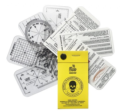 Pocket Navigation Cards and Waterproof Notepad Esee Land Nav Map ...