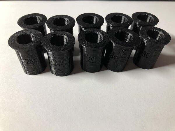 3D Printed Powder Bushings, Sizes 7-46, Compatible with MEC Set of 9 ...