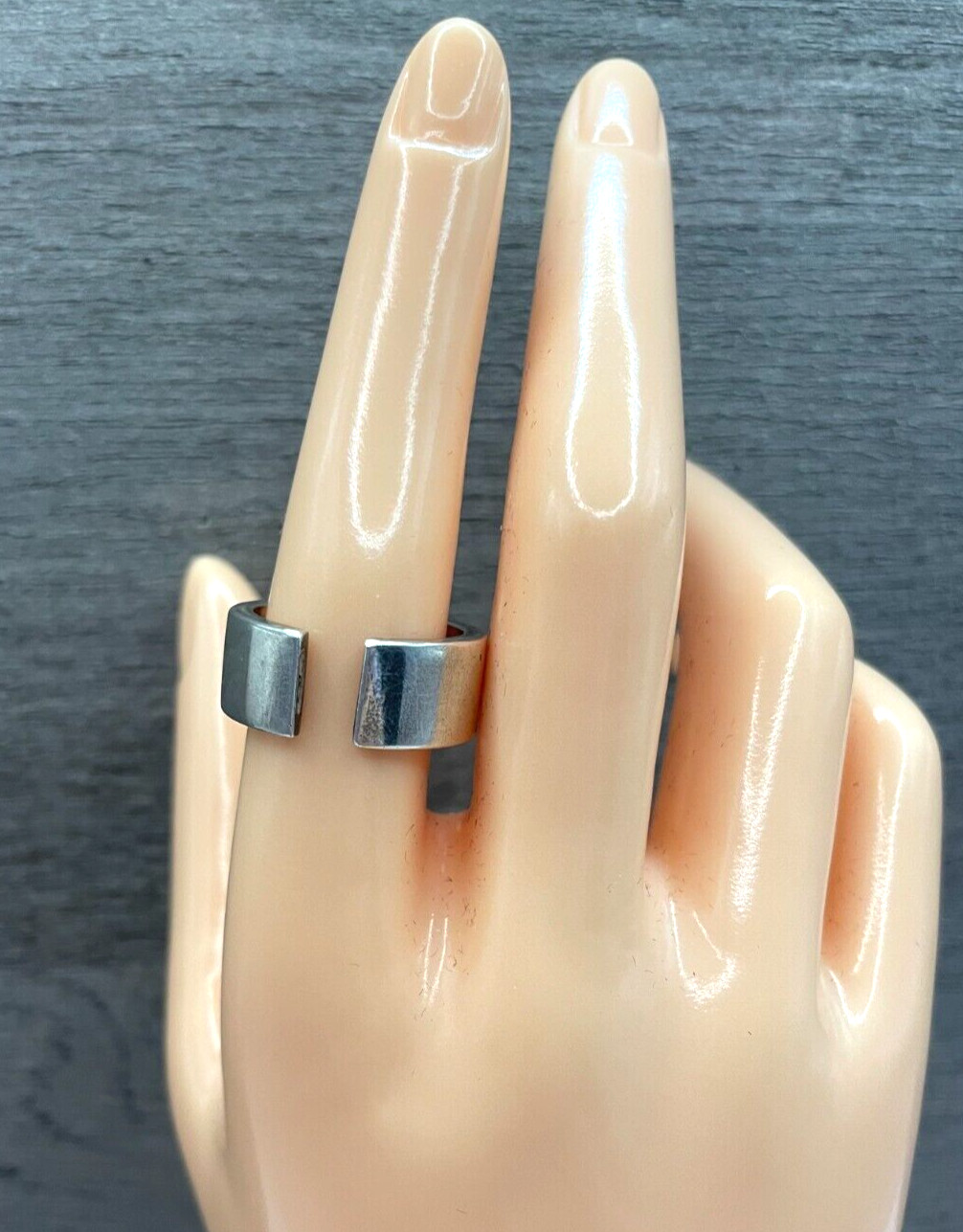 Vintage 925 Heavy Sterling Silver Men's Woman's Gap R… - Gem
