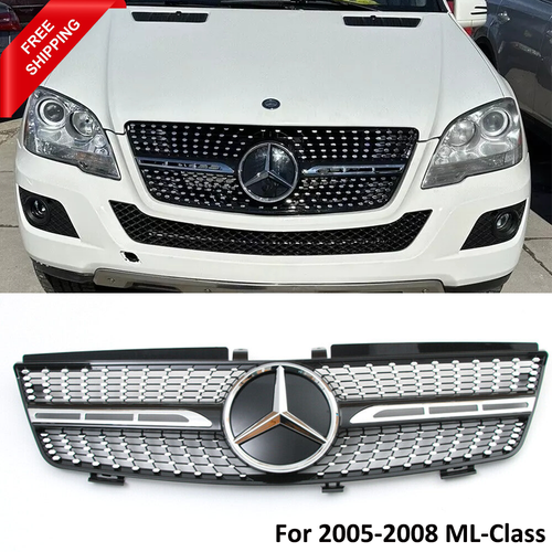 For Mercedes Benz W164 ML350 ML550 2005-2008 Front Bumper Grille Grill ...