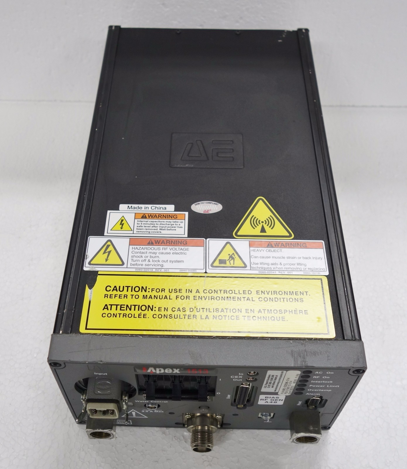 ADVANCED ENERGY AE APEX 1513 RF GENERATOR 3156110-014 LAM 660-032596 ...