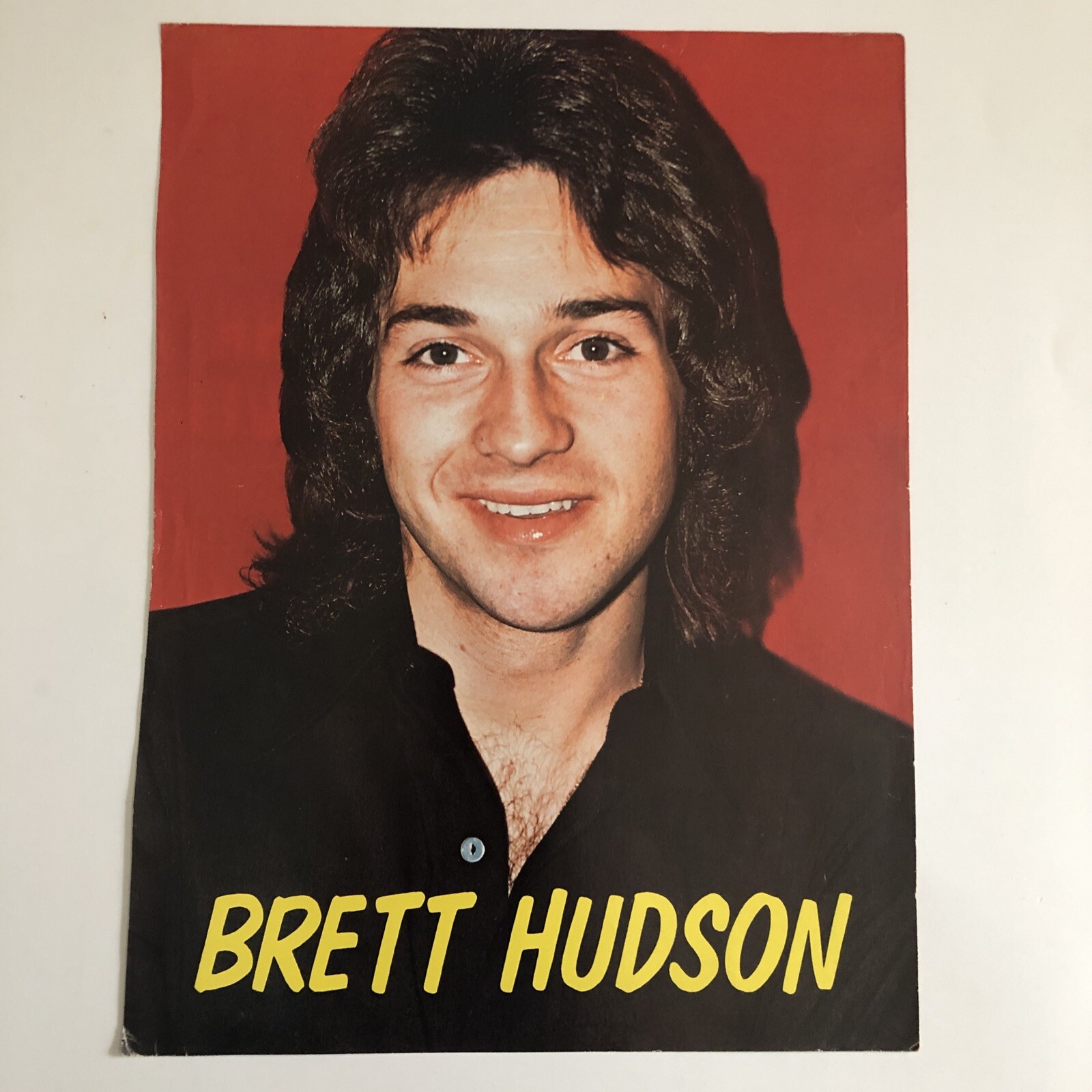 Vintage 80s Pinup Brett Hudson + John Denver Color Teen Magazine Pin-Up 1 Page | eBay