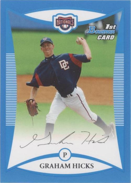 2008 Bowman Draft Picks & Prospects - Prospects Graham Hicks #BDPP32 ...
