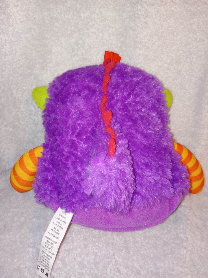 Fisher Price Plush Giggles and Growls Purple Monster 7" Stuffed Animal ...