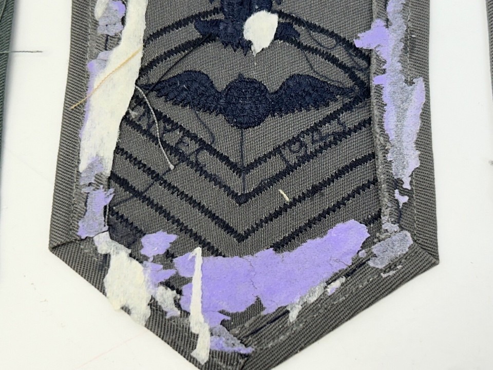 WWII US Navy Aviation Ordnanceman Gray/Green Rating Patches | eBay