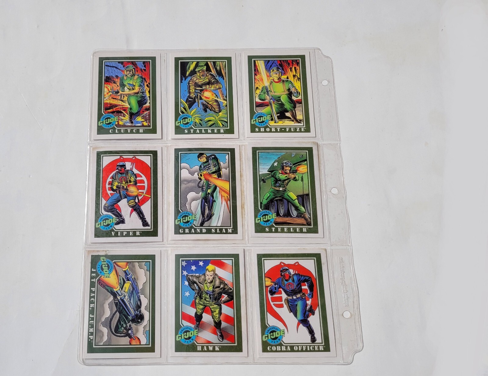 GI Joe Trading Cards Set Series 1, 46 to 54, 91 to 97, 100 to 108 By ...