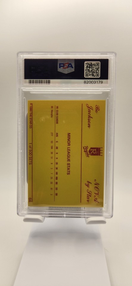 1990 Star Nova Bo Jackson Minor League Stats #64 PSA 8 | eBay UK