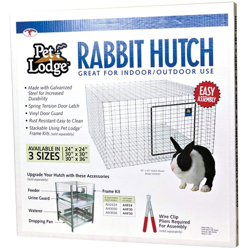 Pet Lodge Wire Rabbit Hutch Rust Resistant Galvanized Wire Mesh Easy To ...