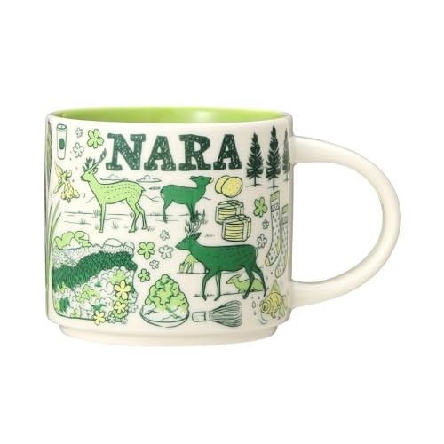 NARA Japan Starbucks Coffee Cup Mug Mugs 14oz 414ml Been There Series ...