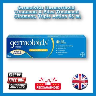 Germoloids Haemorrhoid Treatment & Piles Treatment Ointment, Triple ...