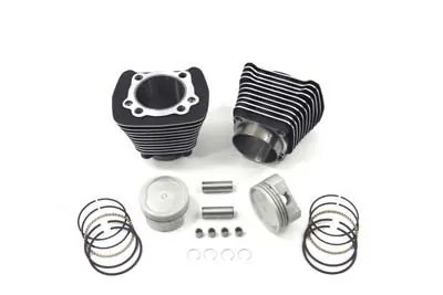 883 to 1200 Black Cylinder 9.5:1 Piston Big Bore Conversion Kit Harley ...
