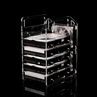 Shelf Computer Storage Rack Hard Disk External Drive Enclosure | eBay ...
