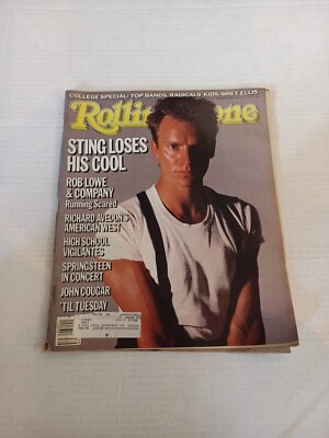 Sting -Rolling Stone Magazine September 26, 1985 #457 Sting loses his ...