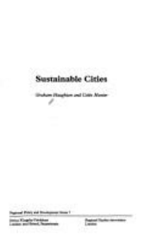 Regional Policy and Development Ser.: Sustainable Cities by Colin ...