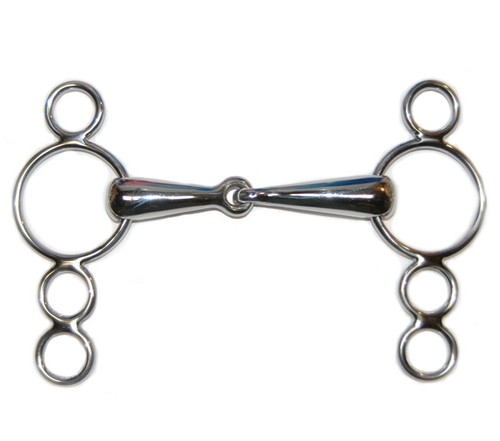 English Saddle Horse Stainless Elevator Jumping Bit 5" mouth attach to ...
