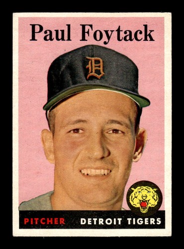 1958 Topps Baseball #282 Paul Foytack VGEX Detroit Tigers | eBay
