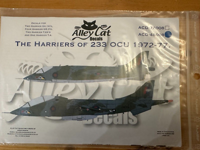Alley Cat ACD-48008 "The Harriers of 233OCU 1972-77" Decals | eBay UK