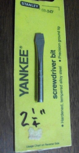 Vintage STANLEY YANKEE SCREWDRIVER BITS - FLAT/Slotted /Phillips NOS ...