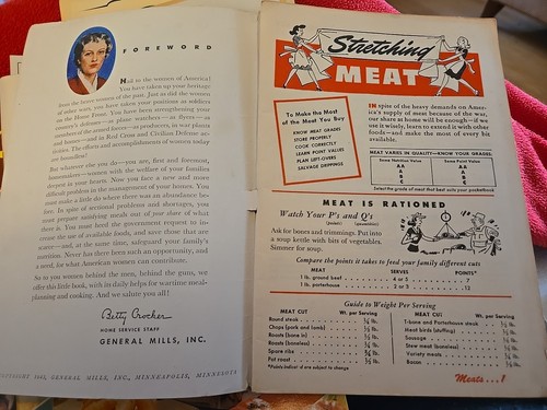 1943 Your Share Betty Crocker WWII Wartime Ration Cookbook 226 Recipes ...