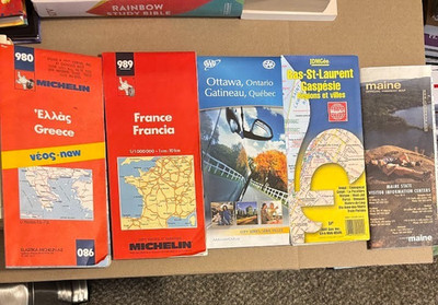 Greece: No. 980 (Michelin Maps) Lot Rare Maps France, canada,maine,st ...