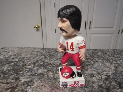 Rare Ed Podolak Kansas City Chiefs HALL OF FAME Nodder Bobblehead NFL ...