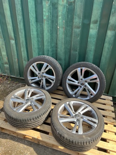 x4 Full Set VW Golf MK8 R Line Double 5 Spoke 17" Alloy Wheels With ...