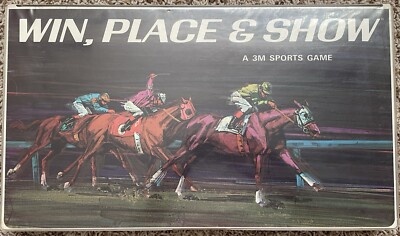 Vintage Win, Place & Show Horse Racing Board Game 1966 3M Sports Games ...