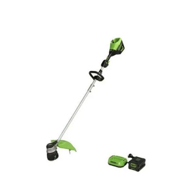 GreenWorks ST60L254 Cordless Battery String Trimmer 16", 60 Volt for ...