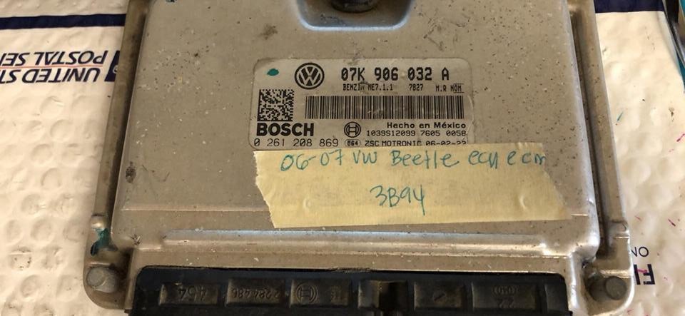 2006-2007 VW Beetle ecm ecu computer 07K 906 032 A | eBay