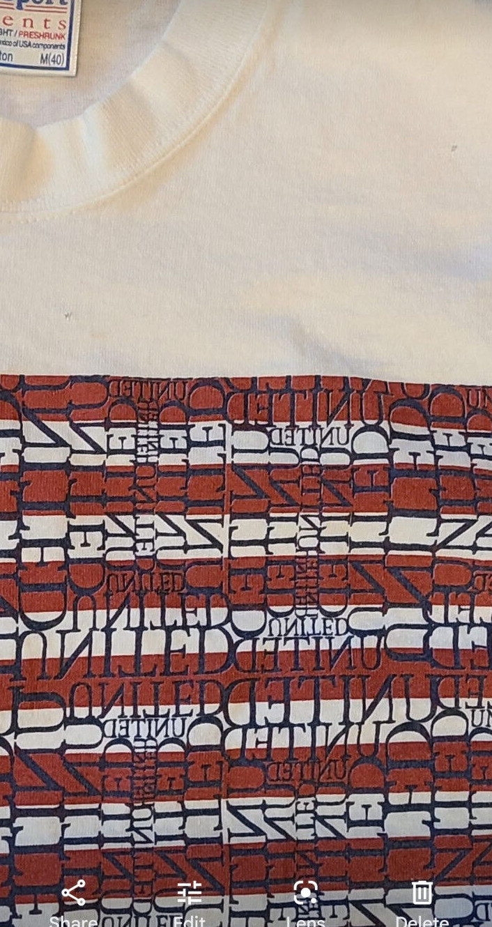 Vintage 80/90s American Flag USA United States Print … - Gem