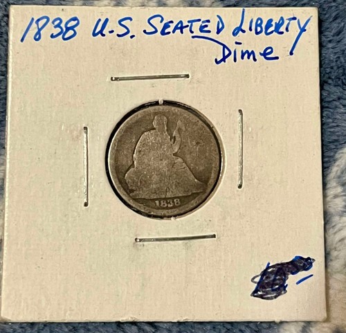 1838 Silver Liberty Seated Dime Average Circ! Very Nice Coin! | eBay