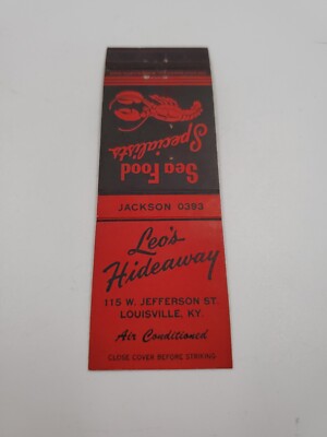 Leo's Hideaway Louisville Kentucky Matchbook Cover | eBay