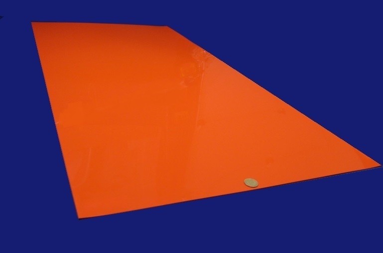 Delrin Acetal Sheet, Orange POM (1/16) .062" Thick x 24 Width x 48 ...