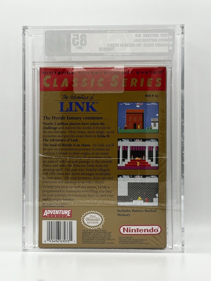 NES Nintendo Legend of Zelda II 2 The Adventure of Link Brand New ...