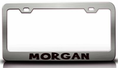 MORGAN Male Steel Metal Auto License Plate Frame | eBay