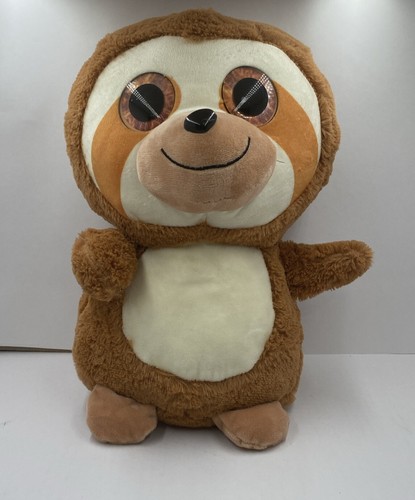 Nanco 14” Plump Pal Sloth light brown glitter eyes Plush Stuffed Animal 97138939166 | eBay