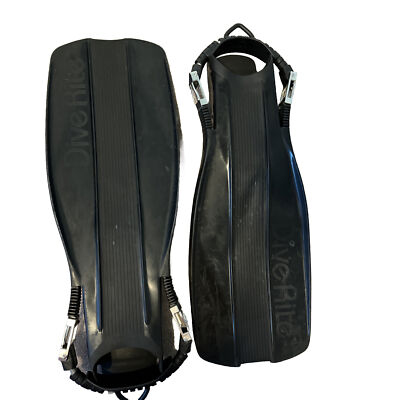 Dive Rite ES500-XL Scuba Diving Fins Size L Spring Straps, Black | eBay