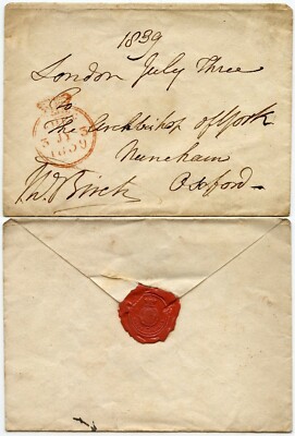 GB 1839 HOUSE of LORDS SEAL on ENV + PARLIAMENTARY CROWNED FREE J.W ...