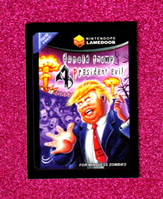 2017 Wacky Packages 50th Anniversary "TRUMP 4 PRESIDENT EVIL" Black ...