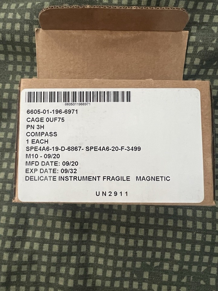 USGI Cammenga Model 3H Magnetic Military Compass Authentic NSN BRAND ...