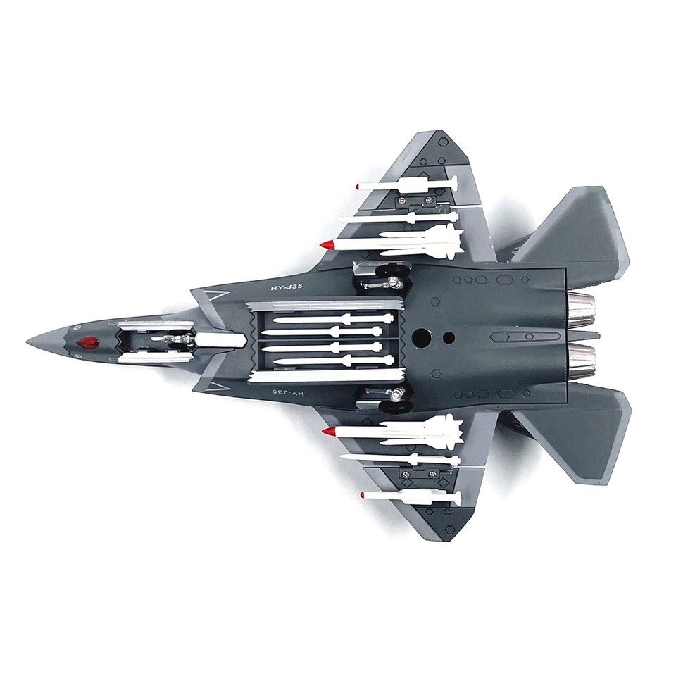 6.9in 1/100 China Air Force J-35 Fighter Model Plane Finished Alloy ...
