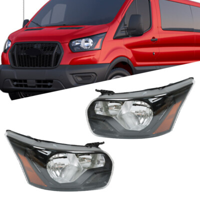 Headlights Assembly Black For Ford Transit-250 2015-2021 Driver ...