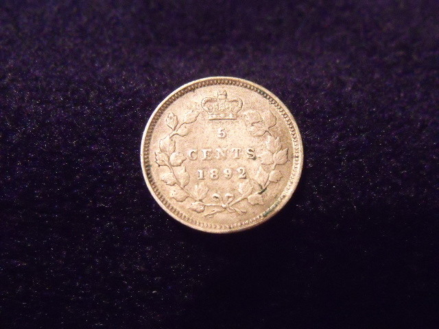 1892 Canadian Five Cent Silver HIGH GRADE NICE COIN FREE SHIPPING | eBay