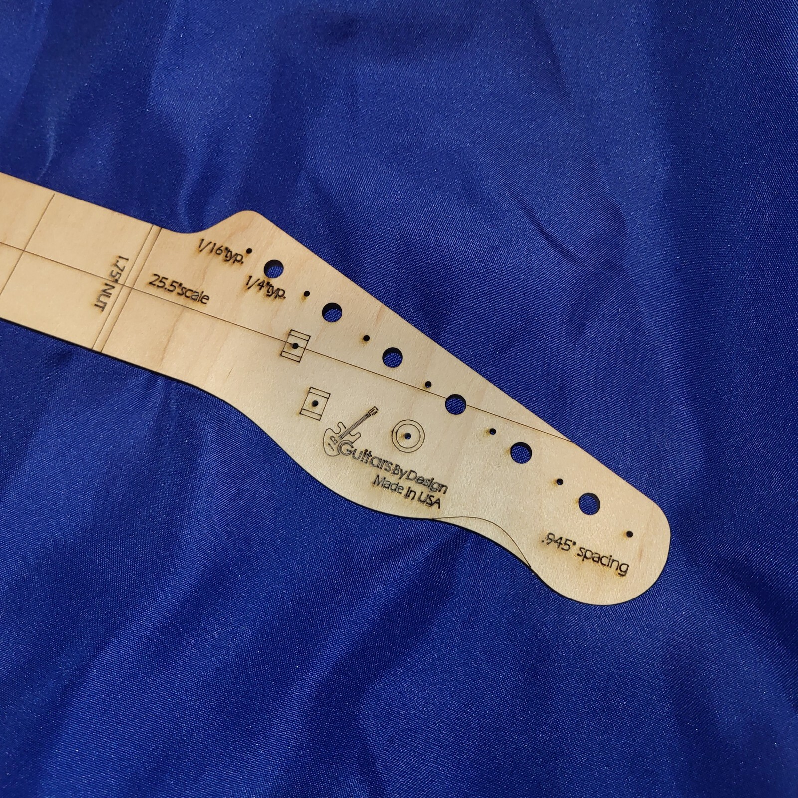Custom Guitar Neck Template 25.5" Scale 1.75" Wide Nut 3ply Tele | eBay